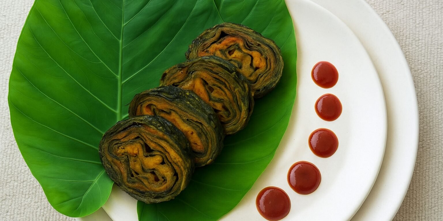 Colocasia Leaves Recipe Easy and Healthy Indian Snack