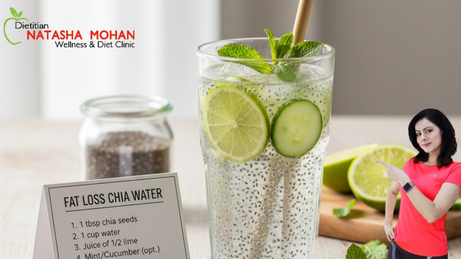 Easy Chia water weight loss recipe drink for fat loss 2025